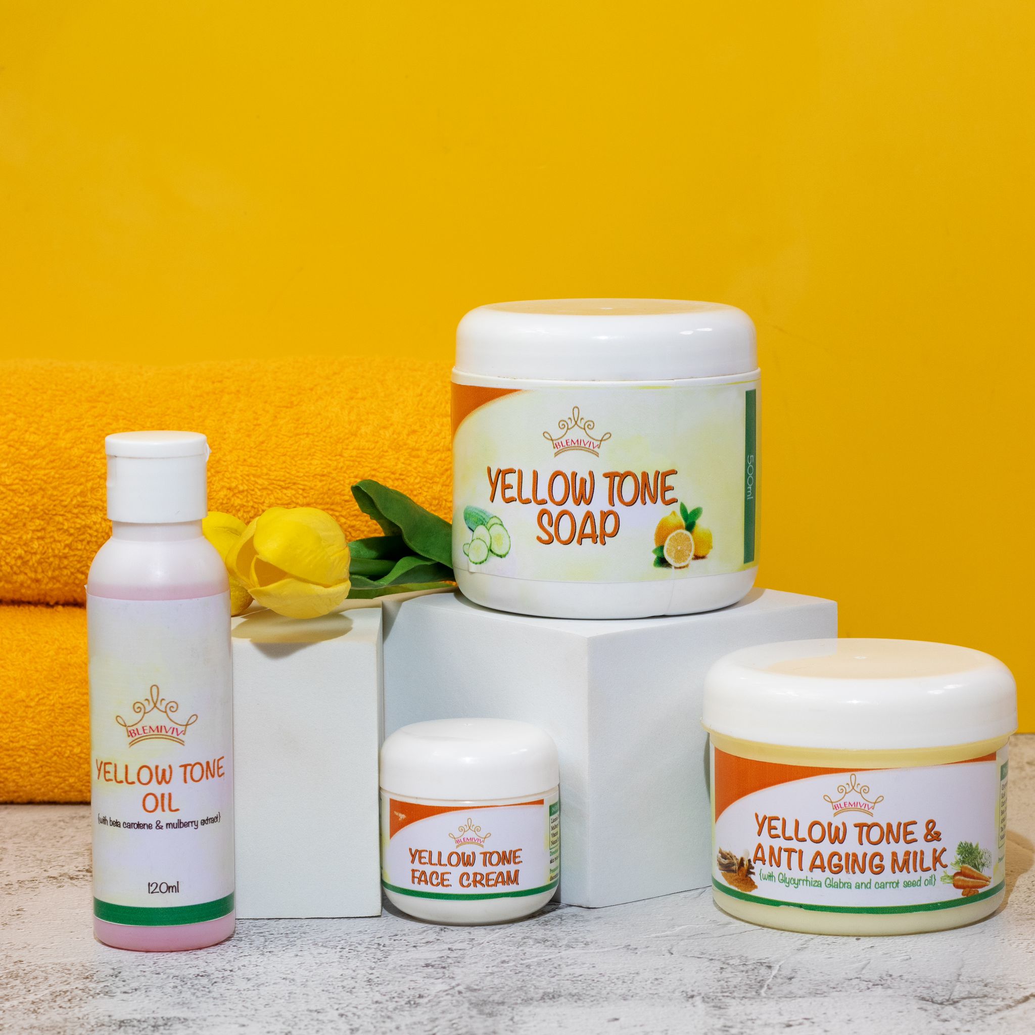 Yellow Tone Set – Blemiviv Skin Care